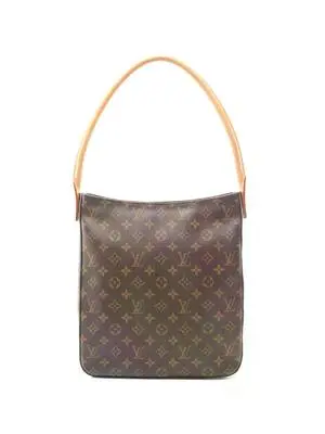 LOUIS VUITTON Monogram Canvas Looping Gm Shoulder Bag - Brown