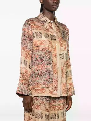 VICOLO Paisley-pattern Button-up Shirt