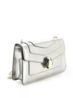 BVLGARI Serpenti Forever Leather Small Shoulder Bag