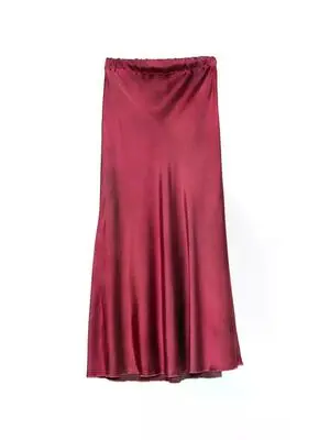 Avant Toi Elasticated Waist Midi Skirt