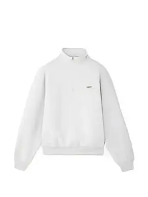 Jacquemus Gros-grain Zip-up Cotton Sweatshirt