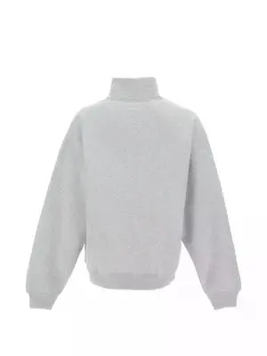 Jacquemus Gros-grain Zip-up Cotton Sweatshirt