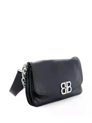 Balenciaga Bb Soft Flap Leather Medium Shoulder Bag