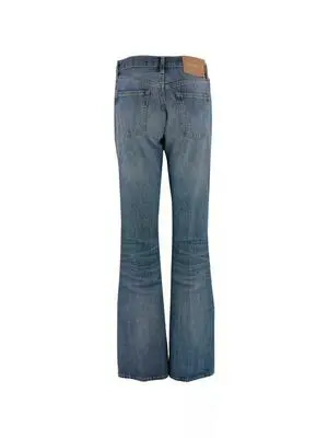 HAIKURE Washed Straight-leg Jeans - Blue
