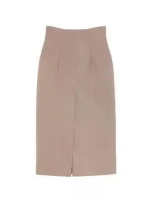 MUGLER Zip-up Midi Skirt
