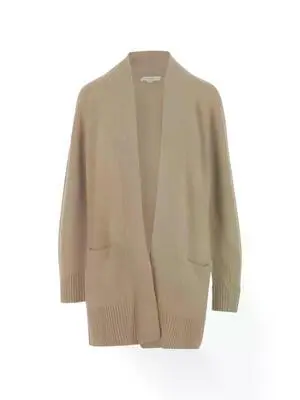 Vince Ribbed-trim Cashmere Cardigan - Neutrals