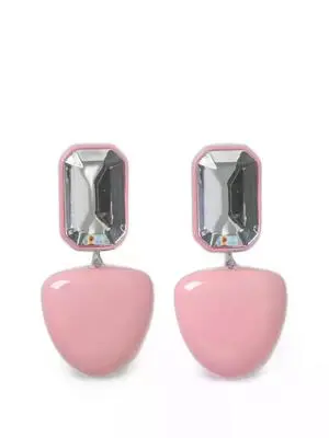 Emporio Armani Crystal-embellished Drop Earrings