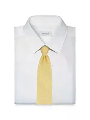 FERRAGAMO Silk Shark Print Neck Tie