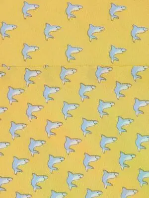 FERRAGAMO Silk Shark Print Neck Tie