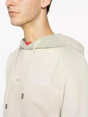 BOSS Logo-embroidered Drawstring Hoodie