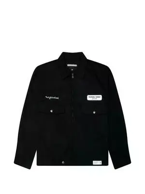 NEIGHBORHOOD Logo-embroidered Zip-up Jacket - Black