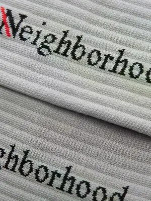 NEIGHBORHOOD Ribbed Socks With Logo Detail