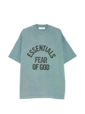 Fear Of God Logo Print T-shirt - Blue