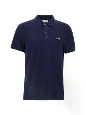 Lacoste Pique-knit Cotton Polo Shirt - Blue