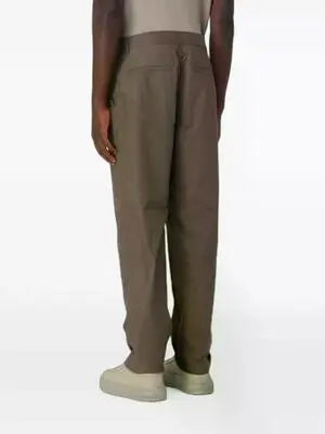 Armani Exchange Pleated Straight-leg Trousers