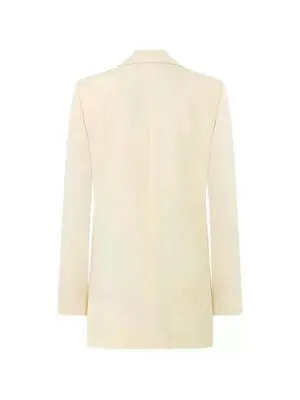 Moschino Virgin Wool Single-breasted Blazer - Neutrals