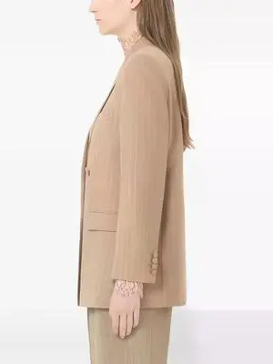Valentino Garavani Pinstripe Double-breasted Blazer - Neutrals