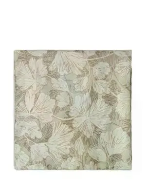 Brunello Cucinelli Floral-print Silk Scarf - Neutrals