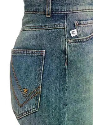 ANIYE BY Frida Distressed Wide-leg Jeans