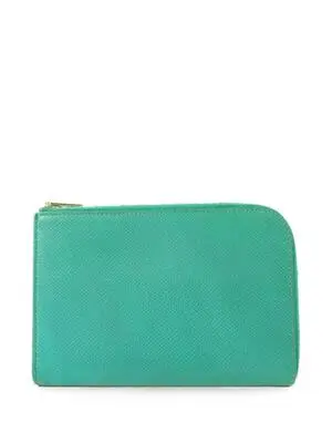 Hermès 2016 Leather Zipper Long Wallet - Green