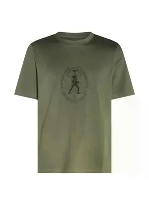 Brunello Cucinelli Graphic-print T-shirt - Green