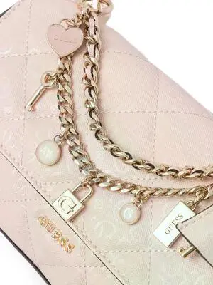 Guess Quilted Charm Embellished Shoulder Bag