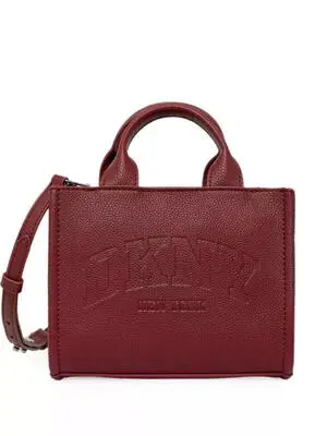 Dkny Logo Debossed Mini Tote Bag - Red