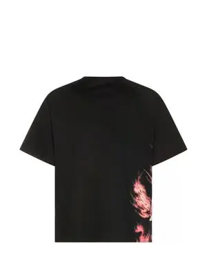 Y3 Graphic-print Raglan-sleeve T-shirt