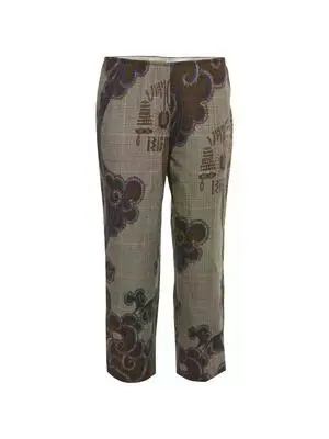 Emilio Pucci Plaid Wool Trousers