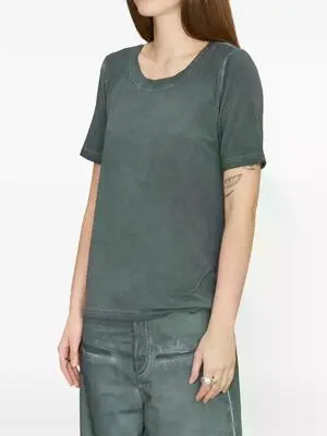 UMA WANG Crew Neck T-shirt With Faded Effect