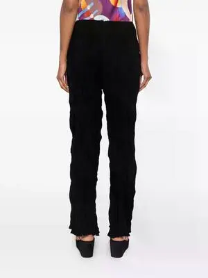 GONGDID DESIGN Crinkled Straight-leg Trousers