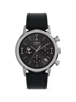 TIMEX X Peanuts Marlin Chronograph Watch - Black