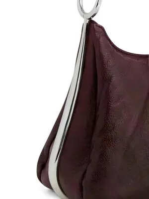 Rabanne Medium Leather Shoulder Bag With Ring Detailing