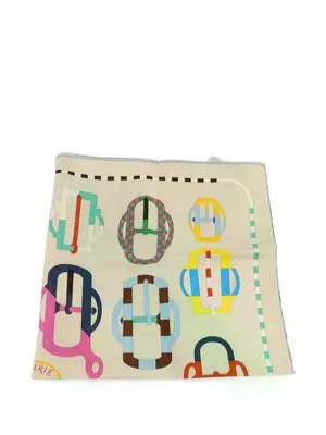 Hermès Bouclerie Moderne Plumetis Printe Silk Scarf