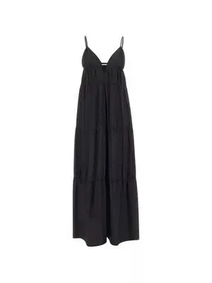 KAOS Tiered V-neck Maxi Dress