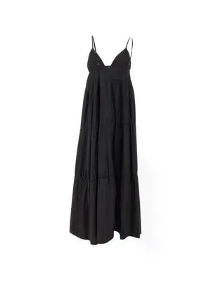 KAOS Tiered V-neck Maxi Dress