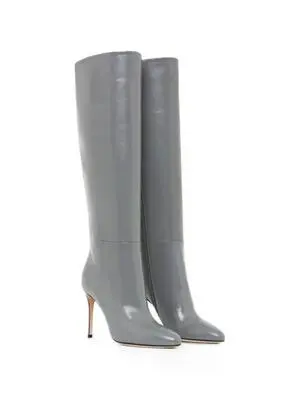 Giorgio Armani Pointed-toe Knee-high Boots - Grey