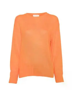 VICOLO Ribbed-trims Sweater - Orange