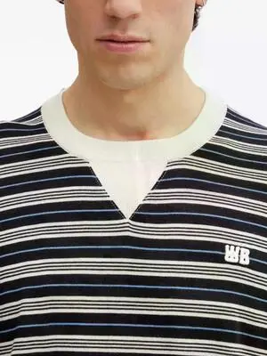 WALES BONNER Song Horizontal-striped T-shirt