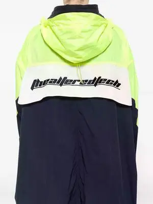 JUUN.J Colour-block Drawstring-hood Coat