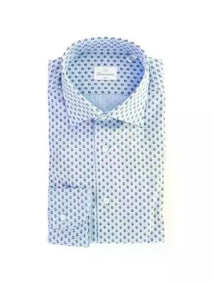 BRANCACCIO Patterned Slim-fit Shirt