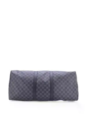 LOUIS VUITTON Keepall Bandouliere Damier Graphite 55 Travel Bag