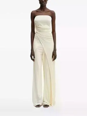 Rick Owens Ruched Strapless Top - Neutrals