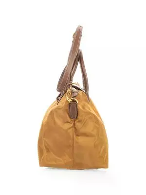 Prada Triangle Logo Tote Bag