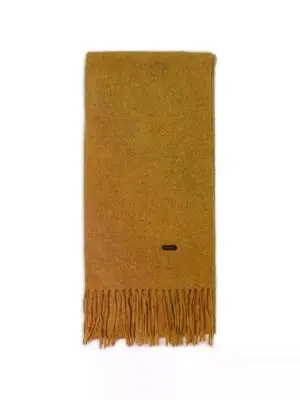 BROOKSFIELD Fringed-edge Cashmere Scarf - Yellow