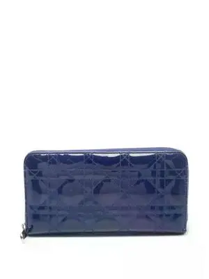 Dior 2000s Lady Cannage Wallet - Blue
