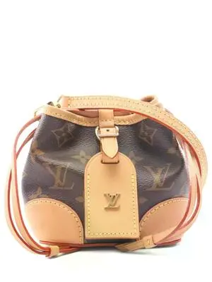 LOUIS VUITTON Monogram Canvas Noe Perth Shoulder Bag - Brown