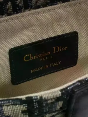 Dior Mini Saddle Oblique Logo Shoulder Bag