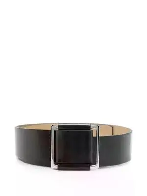 D.exterior Square-buckle Leather Belt