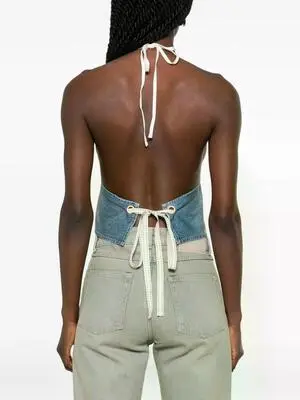 R13 Halterneck Backless Top